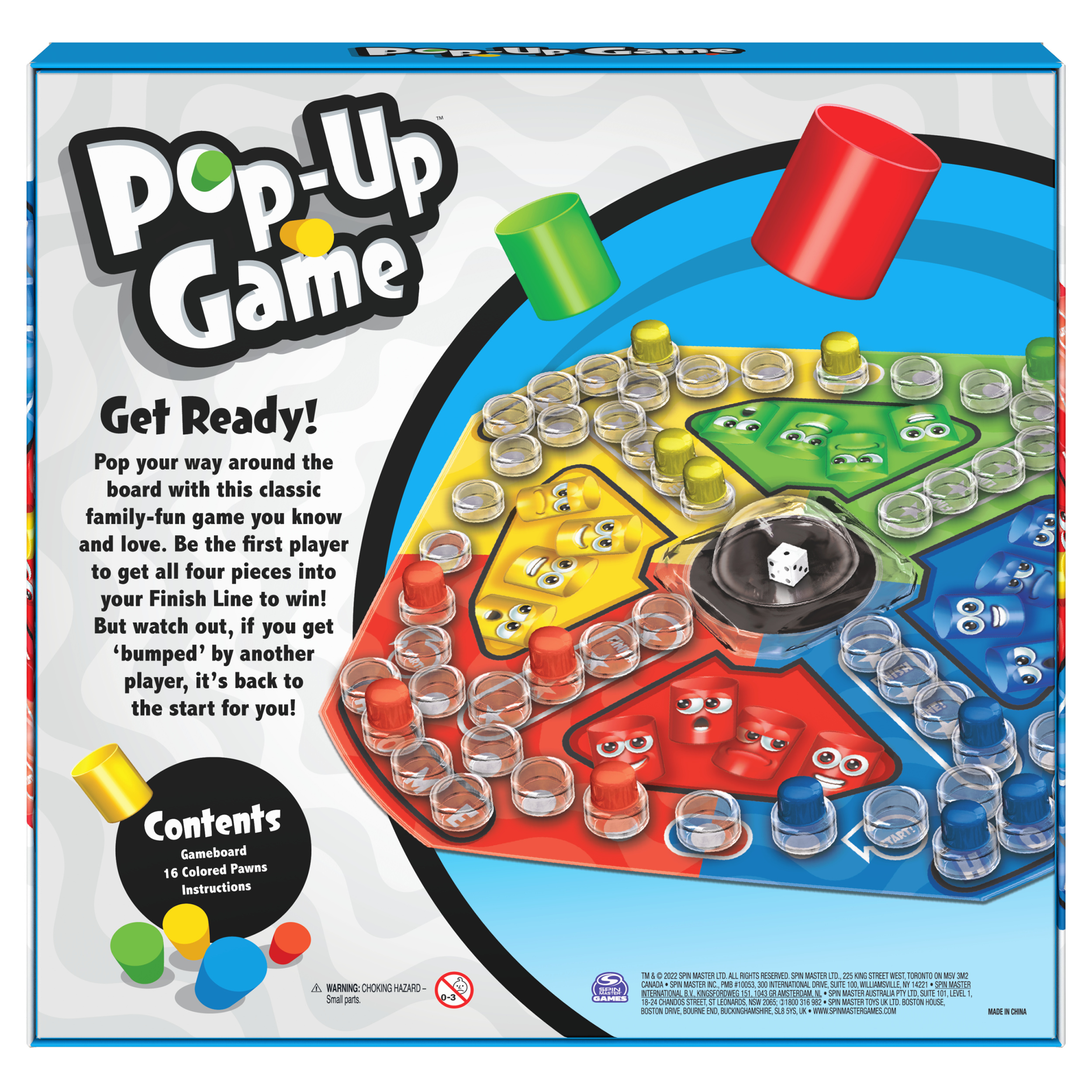 Spin Master Games, Pop-Up Game for Kids Colorful 2-4 Player Popping ...