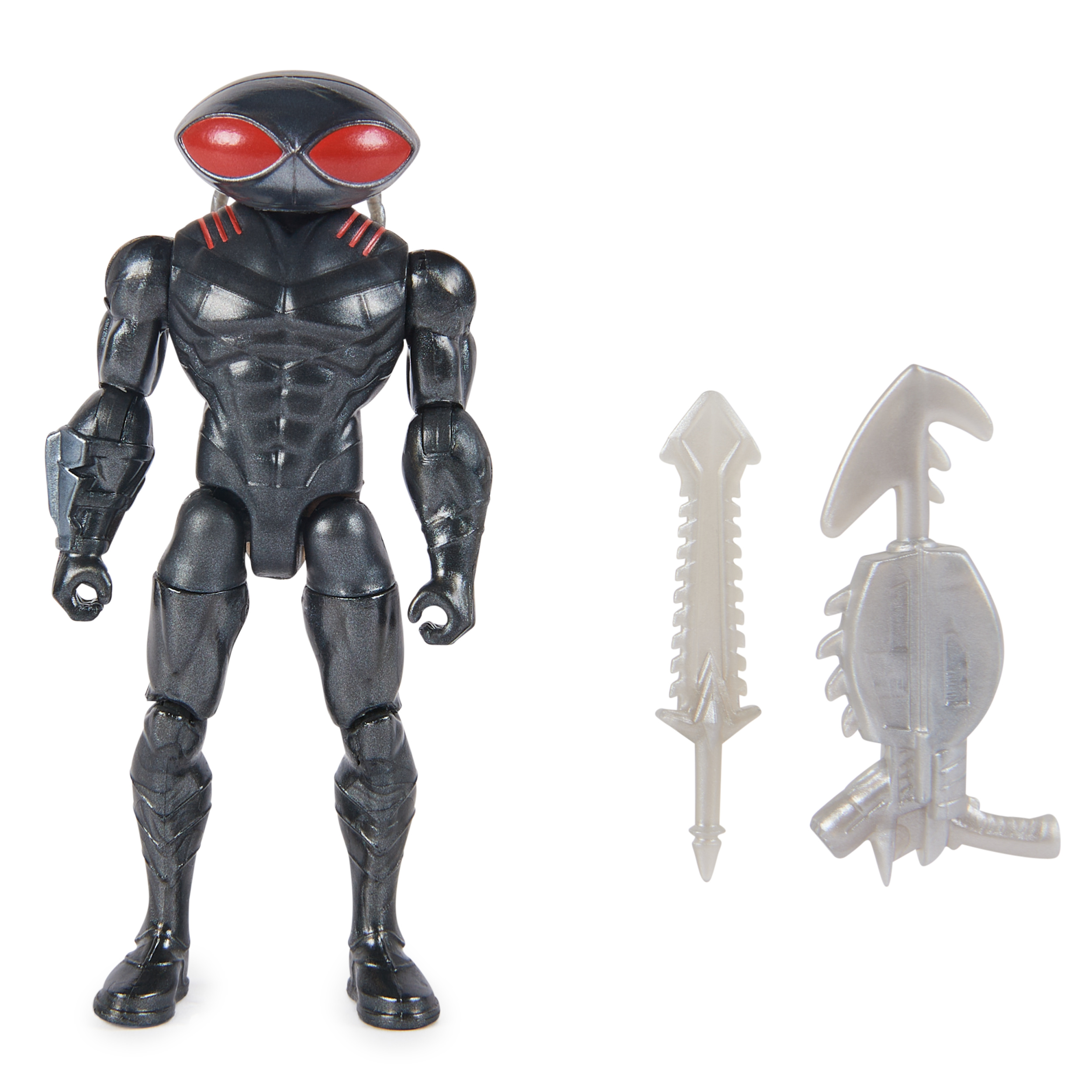 DC Comics Black Manta Action Figure 4 inch 2 Accessories Easy to Pose Collectible Superhero Kids Toys for Boys and Girls Ages 3 Spin Master