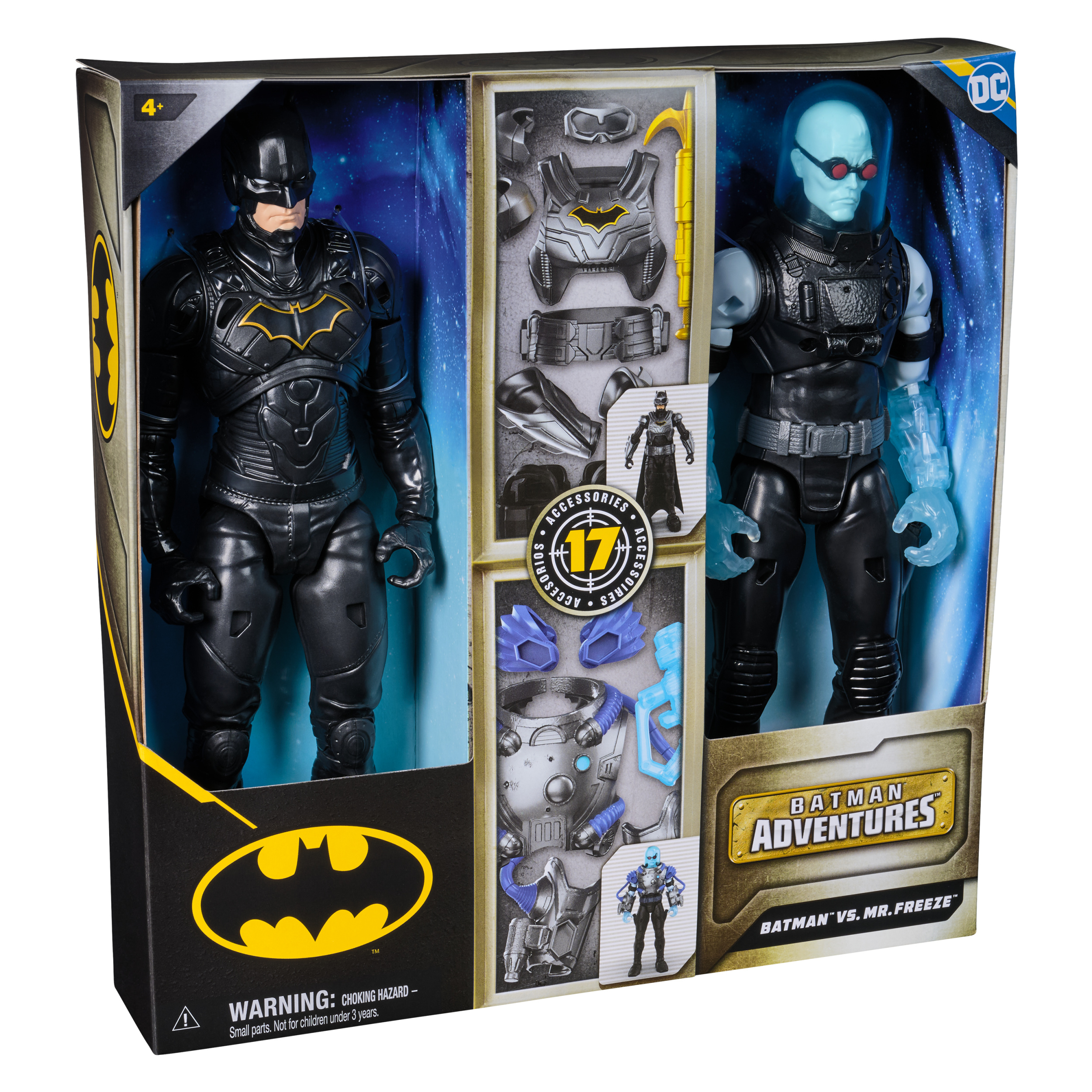 Batman Adventures Battle Pack Batman Vs. Mr. Freeze Action Figure Set Kids Toys for Boys Ages 3 and Up Spin Master