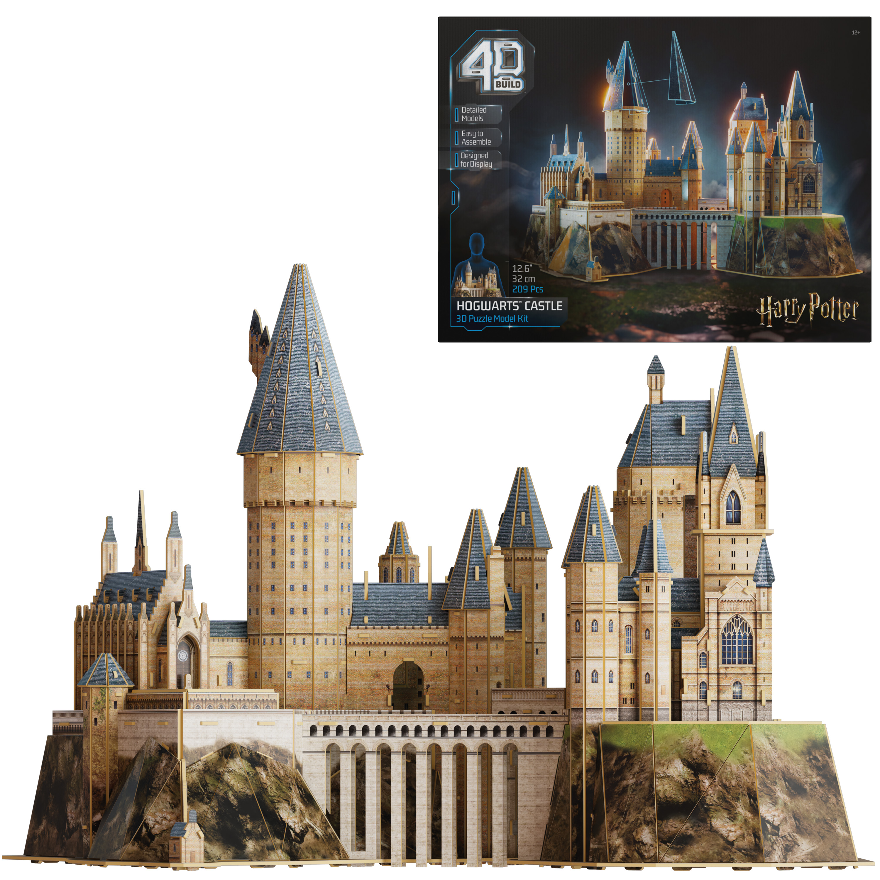 4D Build, Harry Potter Hogwarts Castle 3D Model Kit, Harry Potter ...