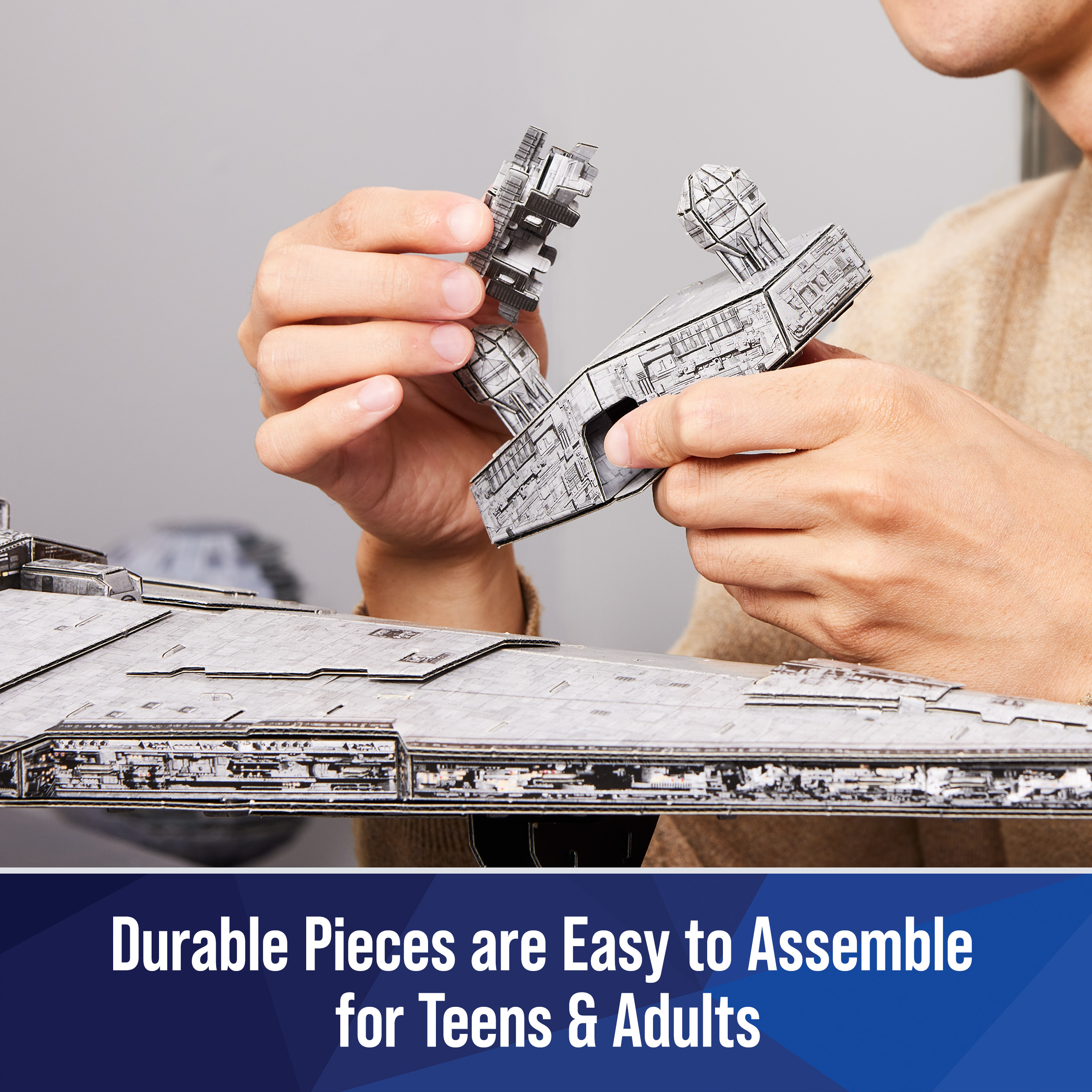 4D Build, Star Wars Deluxe Imperial Star Destroyer 3D Model Kit, Star ...