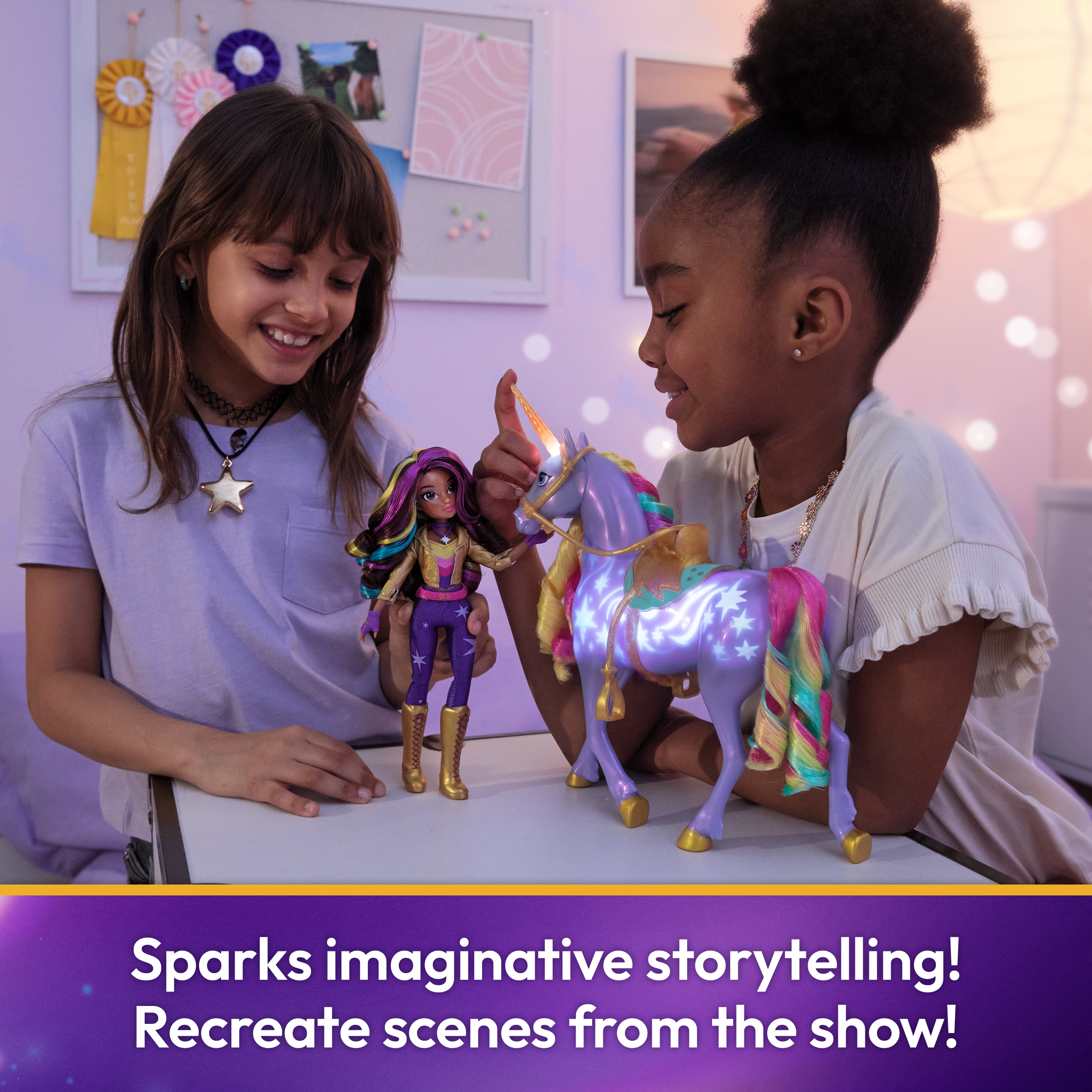 Unicorn Academy, Sophia & Interactive Rainbow Light-up Wildstar Unicorn ...