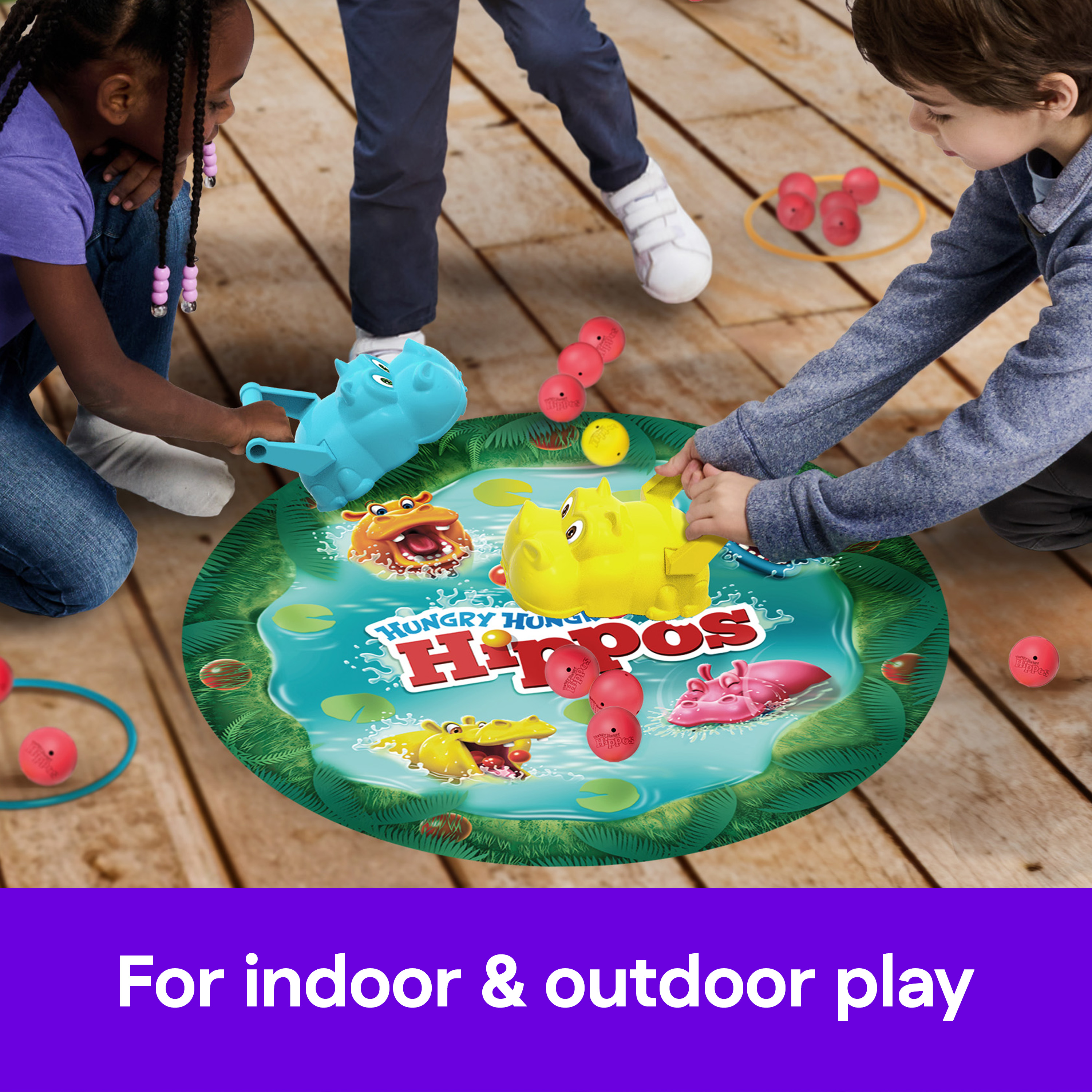 Spin Master Games, Hungry Hungry Hippos Giant Edition, Family Game for ...