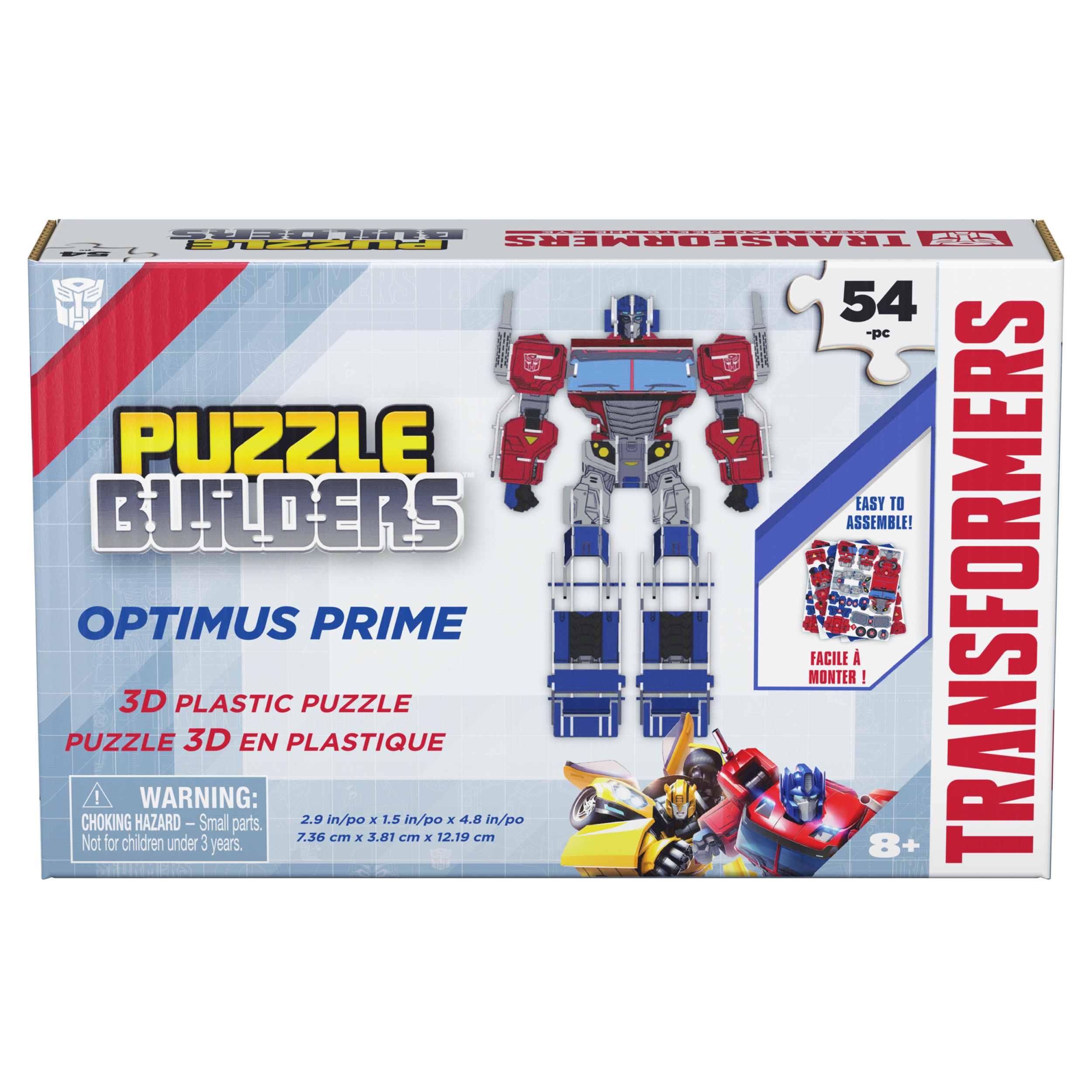 Transformers Optimus Prime 54-Piece Puzzle Builder, Transformers 3D ...