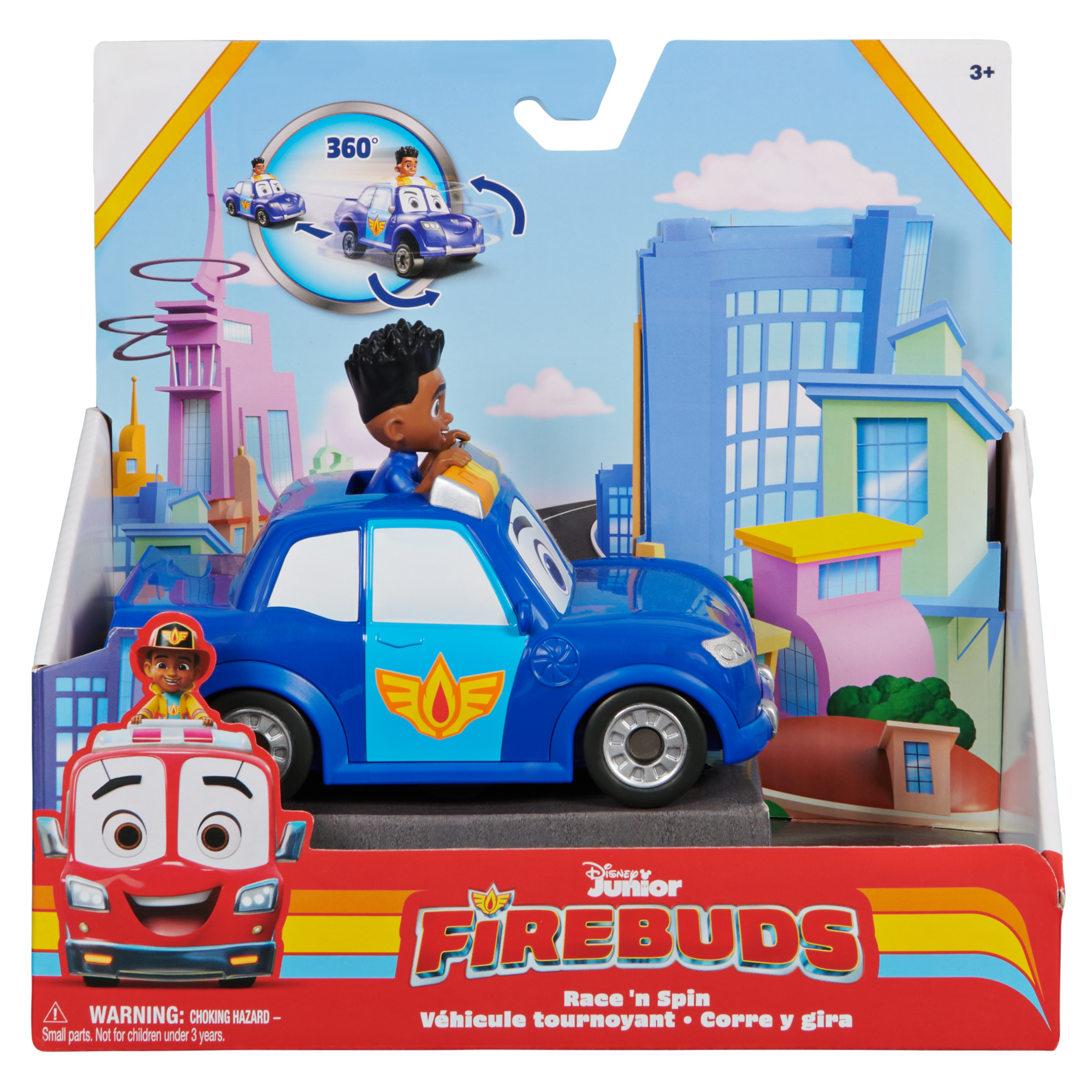 Disney Junior Firebuds, Jayden and Piston Toy Car with Pull Back ...