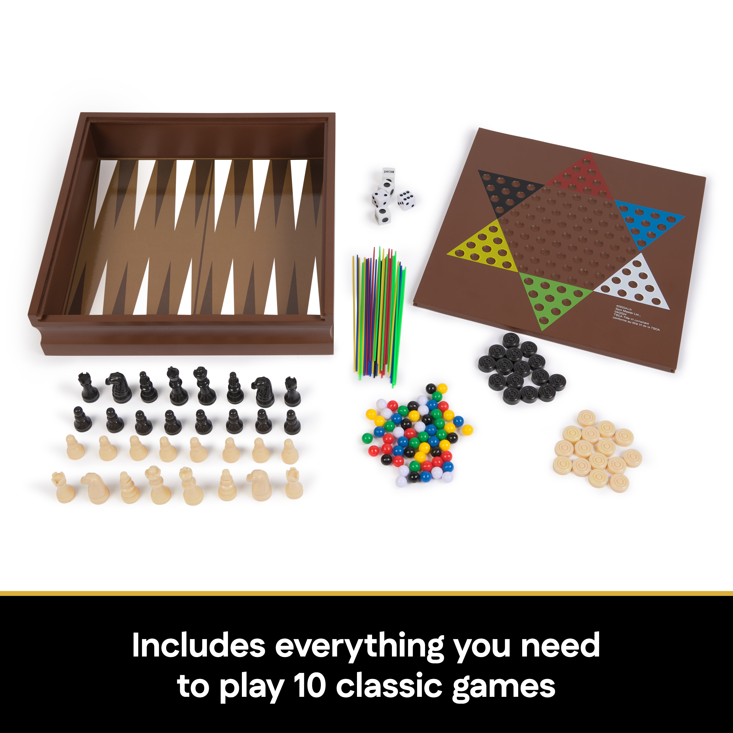 Spin Master Games, Cardinal Classics, Family 10 Classic Games Set, for ...