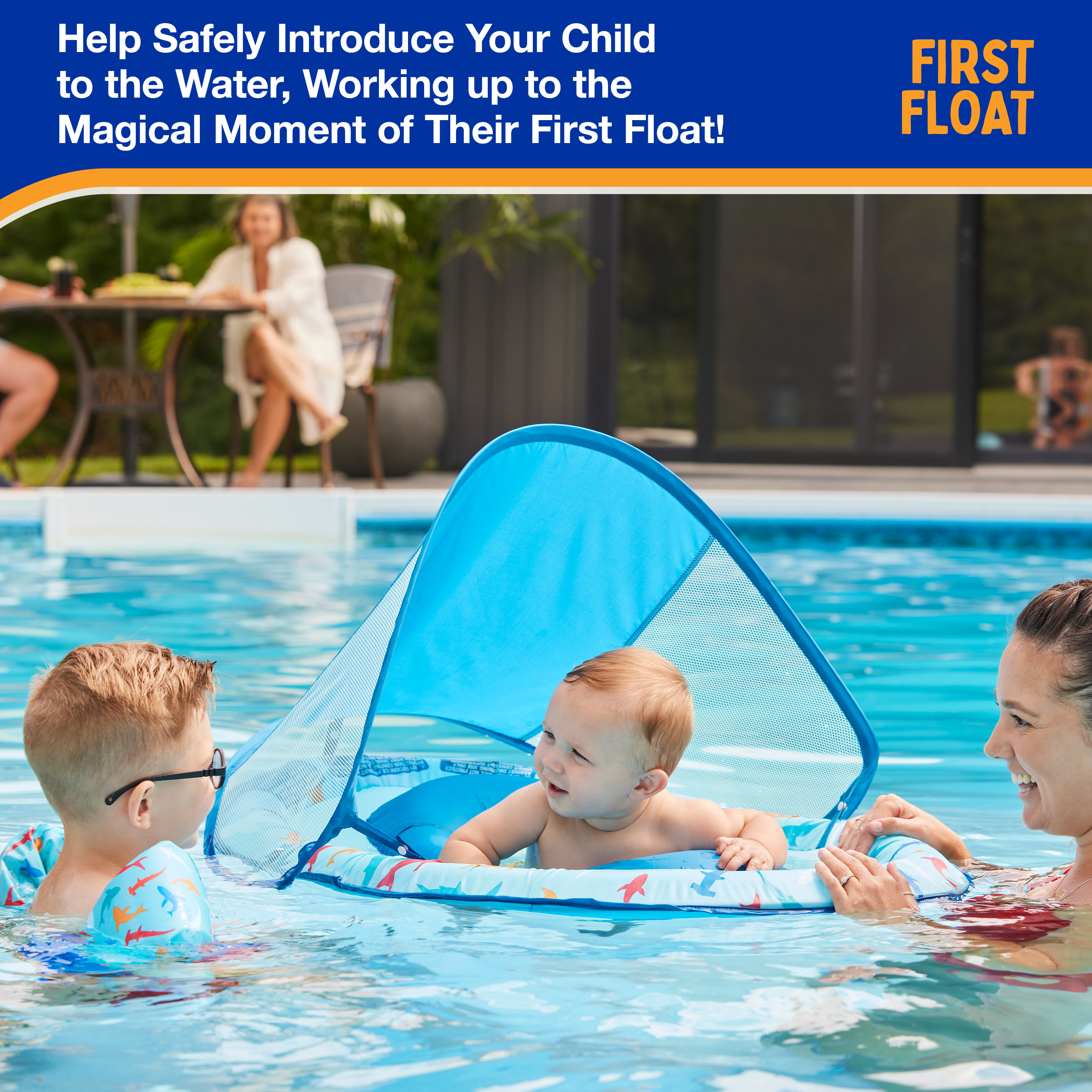 Swimways Sun Canopy Inflatable Baby Spring Float for Kids 9-24 Months ...