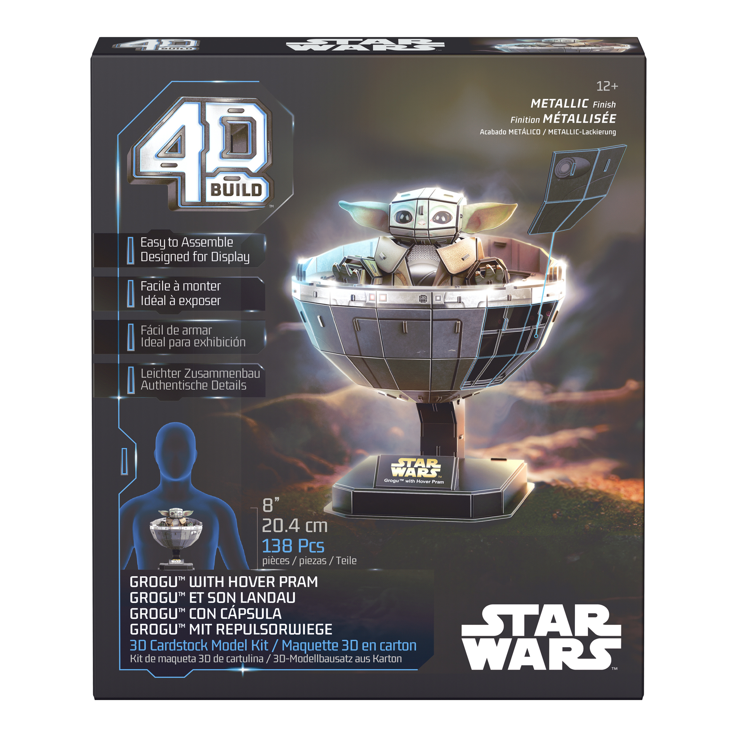 4D Build, Star Wars Grogu in Carrier 3D Model Kit, Star Wars ...