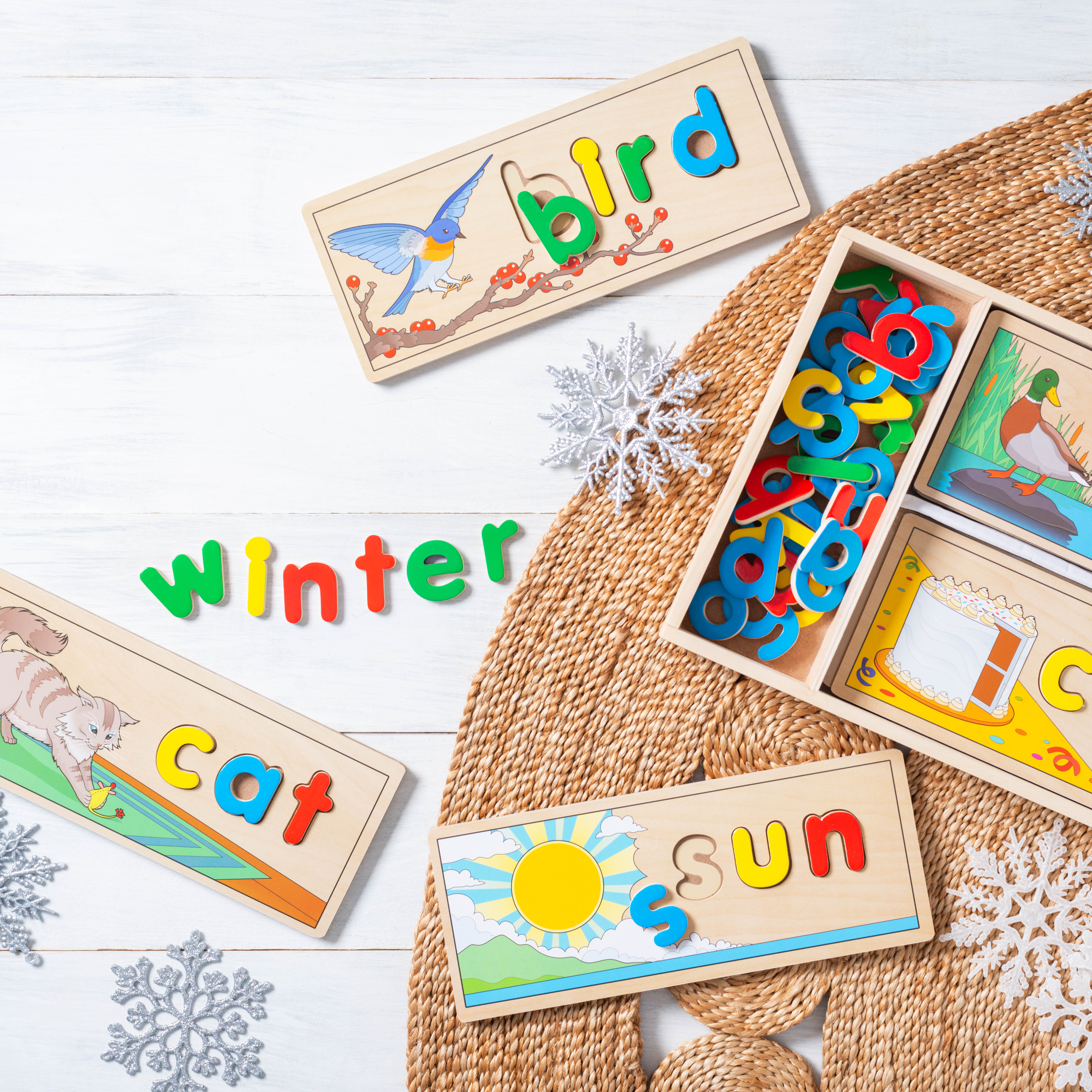 Wooden spelling puzzles store