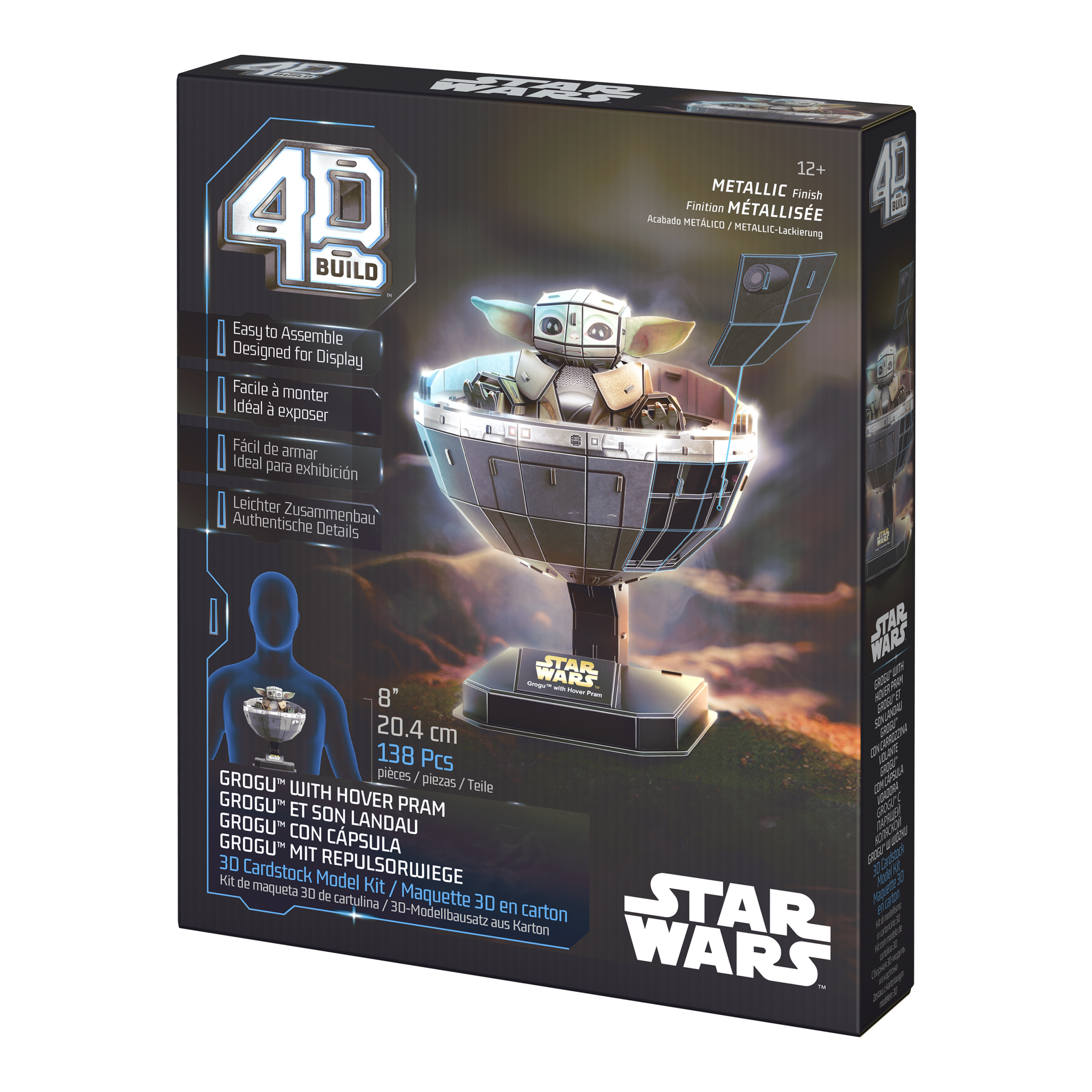 4D Build, Star Wars Grogu in Carrier 3D Model Kit, Star Wars ...