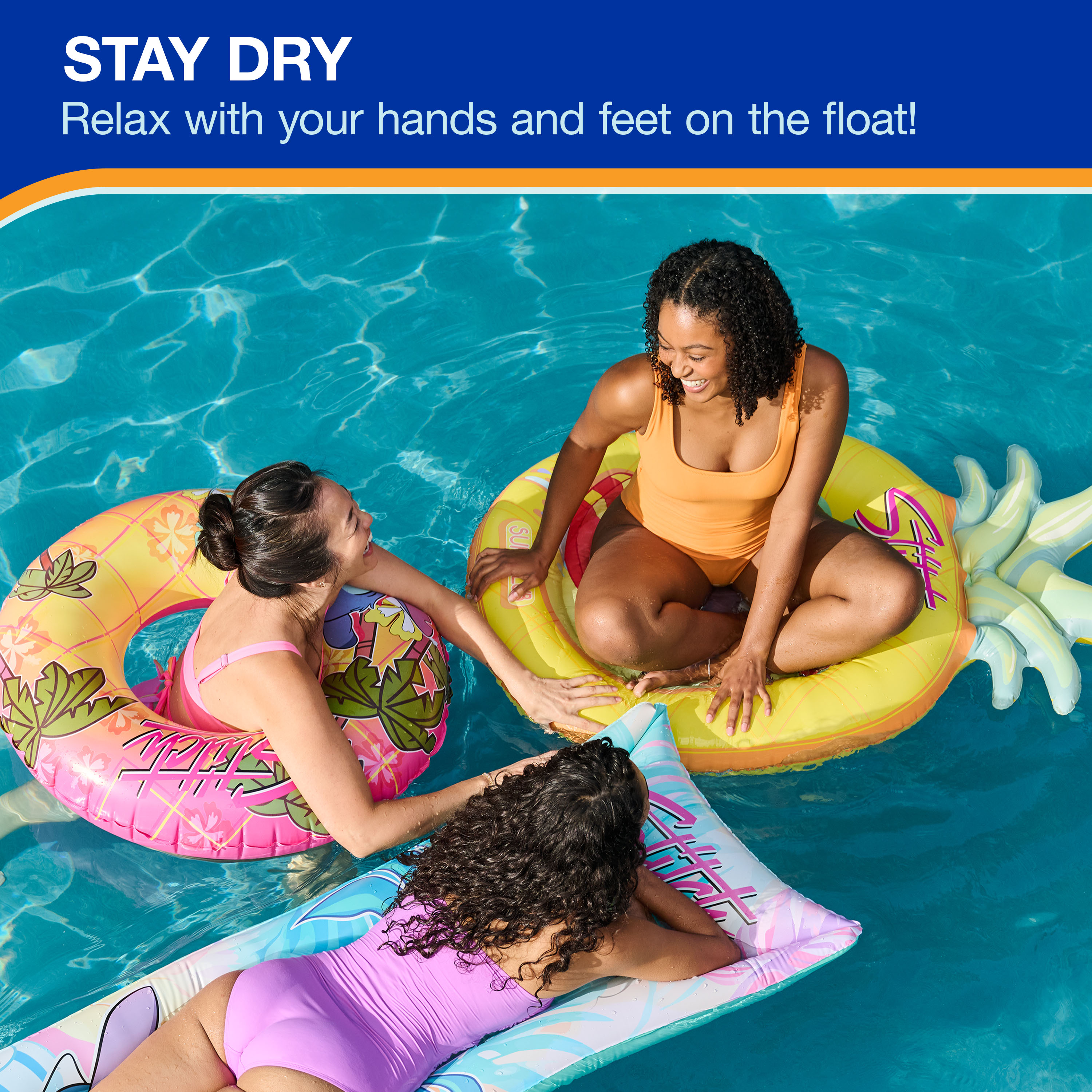 Swimways Stitch Oversized Pool Float Inflatable Pool Floats Kids Pool Toys Swimming Pool Accessories Beach Essentials for Teens Aged 14 Up Spin Master