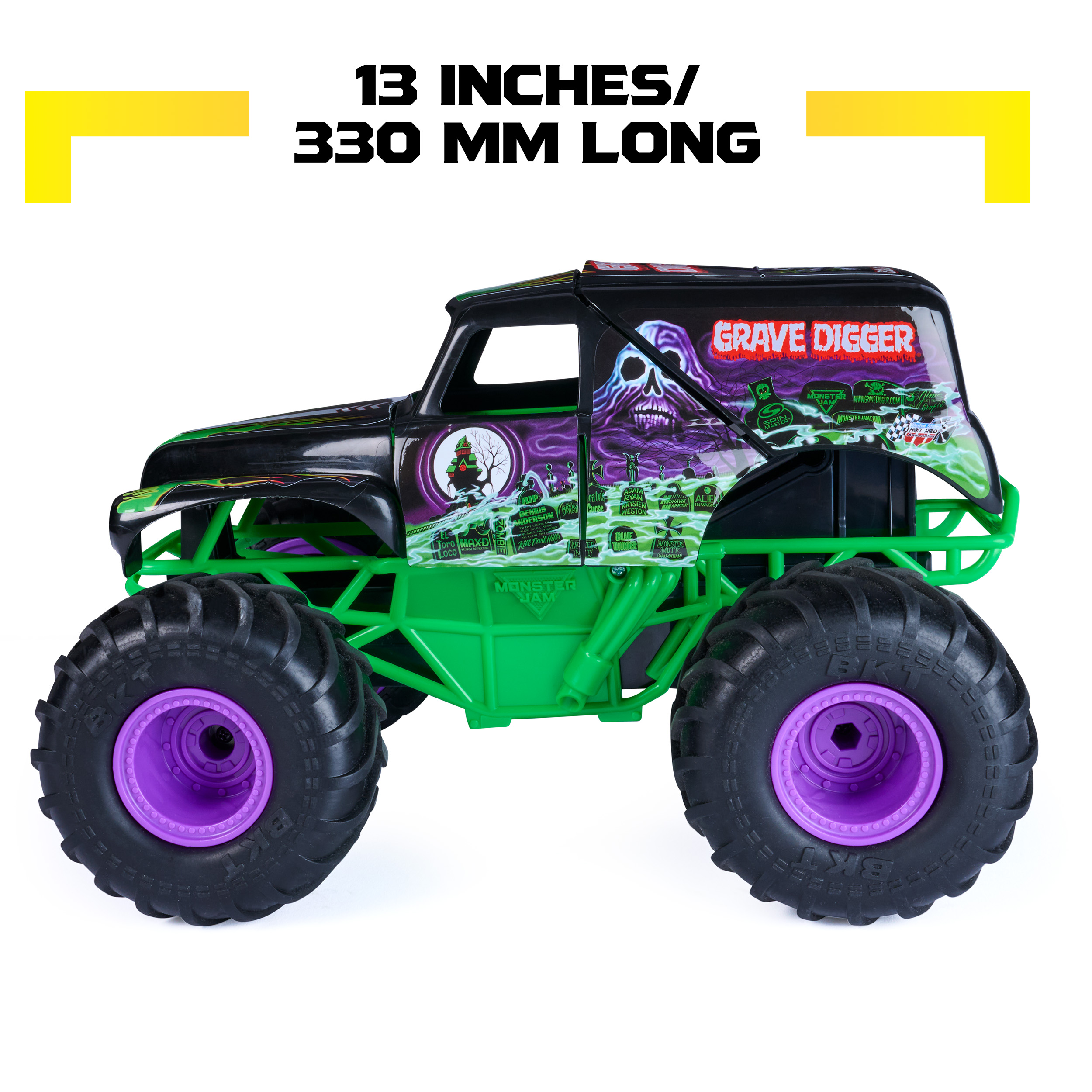Monster Jam, Official Smash & Bash Grave Digger Remote Control Indoor ...